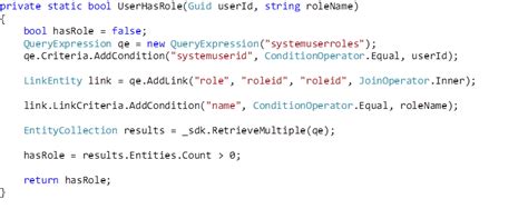 How To Check If User Running The Plugin Has Correct Security Role In