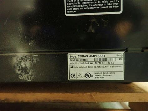 Used Roche Type Cobas Amplicor Pcr System Analyzer W Nec Bch5435 Kme Barcode Reader For Sale In