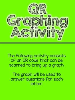 Graphing QR Codes Activity By Ashley Delane Nd Grade Happenings