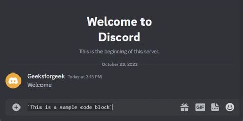 How To Format Text Into Code Block On Discord Geeksforgeeks
