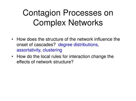 Ppt Contagion Processes In Complex Networks Powerpoint Presentation Free Download Id1741445