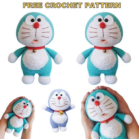 Amigurumi Doraemon Toy Free Crochet Pattern Amigurumi Free Crochet