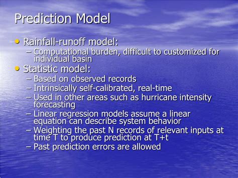 Ppt Model Based Monitoring For Early Warning Flood Detection