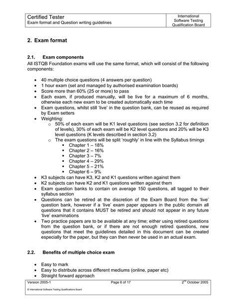 Istqb Exam Guidelines Pdf