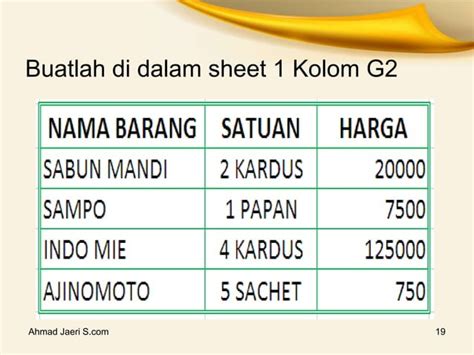 Modul Microsoft Excel Ppt Ppt