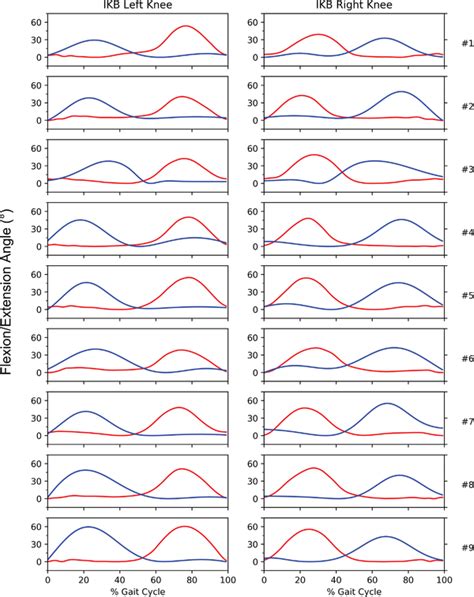 Angular Knee Flexionextension Kinematic Data Of All Nine Participants