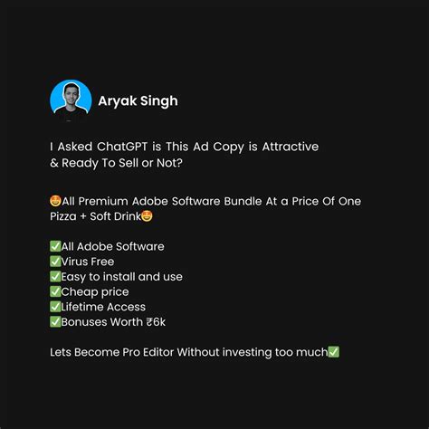 Aryak Singh On Linkedin Adcopy Metaadvertising Facebookadsexpert