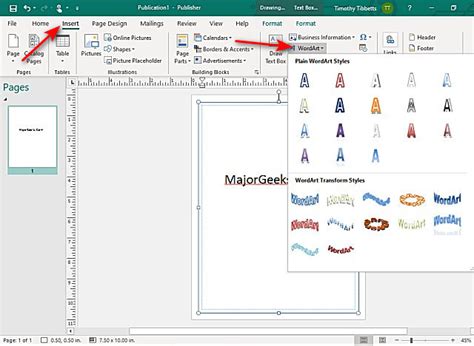 How To Change The Shape Of Text In Microsoft Publisher MajorGeeks