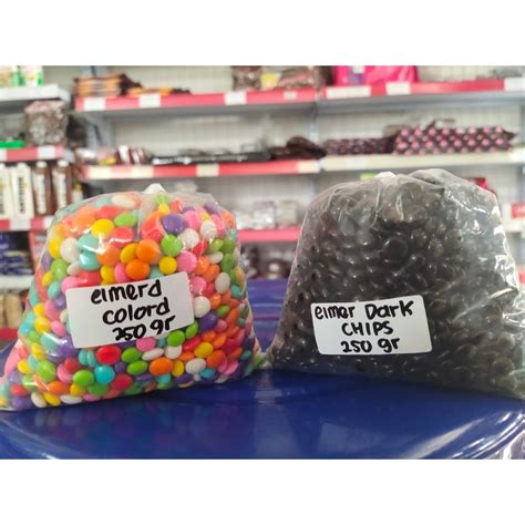 Jual Elmer Choco Chip Cokelat Choco Chip Warna Warni Kemasan 250