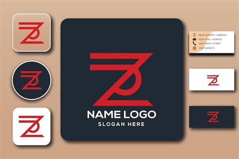 Premium Vector Z Monogram Logo Template Color Editable