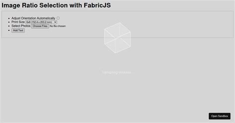 Fabricjs Playground Forked Codesandbox