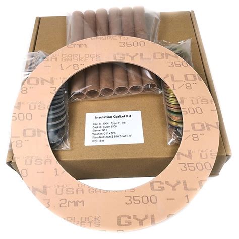 Dielectric Flange Gasket Kits Gylon 3500 Ptfe With Silica China Topper