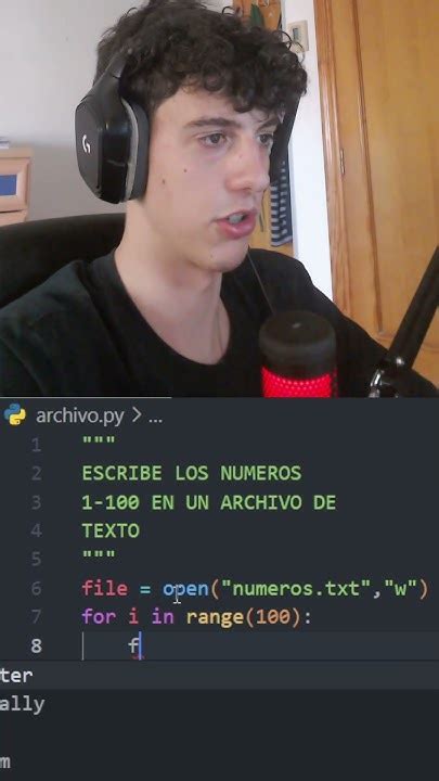 Escribe En Un Archivo De Texto En Python Python Asmr Shorts Youtube