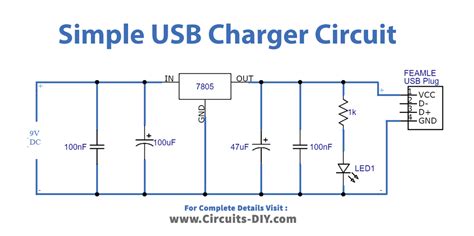 Simple USB Charger Circuit DIY