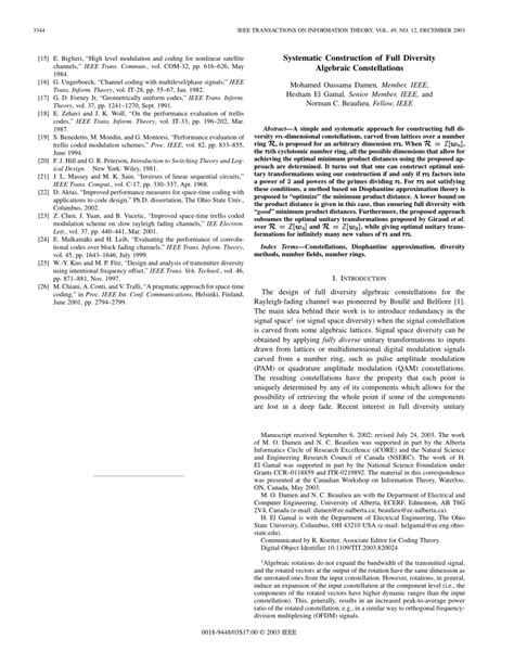 Pdf Systematic Construction Of Full Diversity Algebraic Constellations