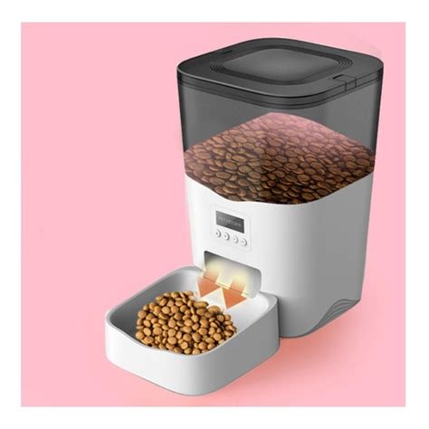 Автоматичен диспенсър за храна за животни Wifi програмируем Lcd дисплей телефонна връзка