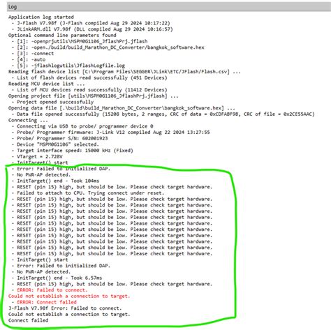参考译文 Lp Mspm0g3507：通过 Swd 进行 Jlink 刷写失败、mspm0g3507也会出现故障 基于 Arm 的微控制器（参考译文帖）read Only 基于
