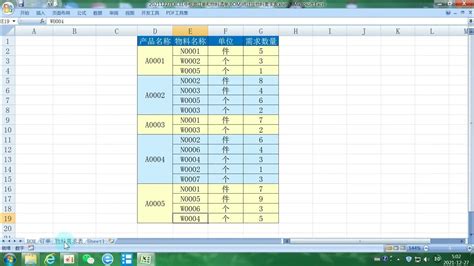 Excel中根据订单和物料清单bom统计出物料需求表vba效果展示 Youtube