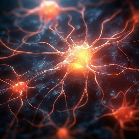 Premium Ai Image Brain Intricate Neural Web Complex Nervous System Closeup Of Cell Highlight