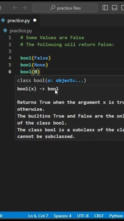 Some Values Are False Python Programminglanguage Code Pythonforbeginners Learnpython