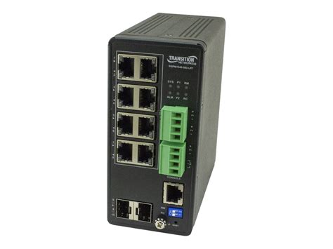 Lantronix Sispm1040 582 Lrt Managed 8 Ports Hardened Gigabit Ethernet Poe Switch Sapply