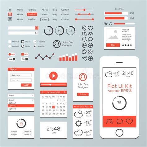 Minimal Ui Stock Illustrations 27292 Minimal Ui Stock Illustrations