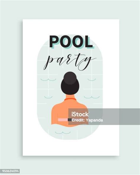 수영장 파티 포스터입니다 벡터 해변 이벤트에 초대입니다 계절에 대한 스톡 벡터 아트 및 기타 이미지 계절 관광 리조트 등장인물 Istock