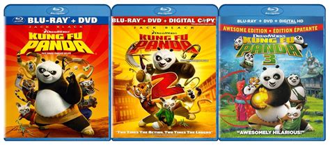 Kung Fu Panda 1 3 Blu Ray Dvd 3 Pack Movies And Tv