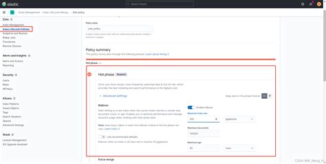 Elasticsearch 索引生命周期ilm 日期分割索引elasticsearch Ilm Csdn博客