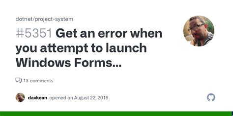 Get An Error When You Attempt To Launch Windows Forms Designer For A Vb Project · Issue 5351