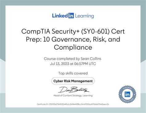 Sean Collins On Linkedin Certificate Of Completion