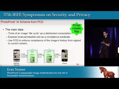 Ieee Symposium On Security And Privacy Talk Photoproof Cryptographic