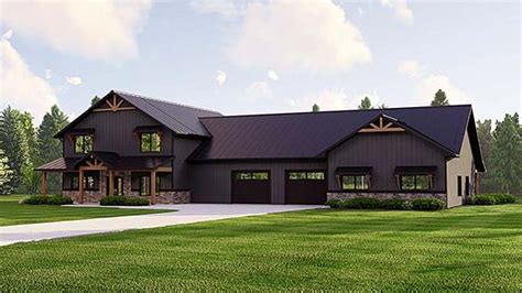 Plan 41895 Barndominium Style With In Law Suite