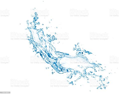파란색 물이 흰색 배경 위로 튀어 나옵니다 3d 일러스트레이션 건강한 생활방식에 대한 스톡 사진 및 기타 이미지 건강한 생활방식 기포 깨끗한 Istock