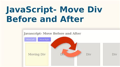 How To Move An Element Position Before And After With Javascript Youtube