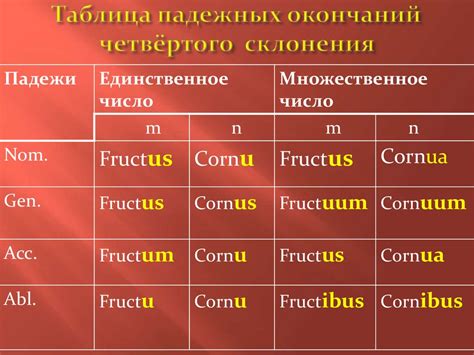 Склонение имён существительных в латинском языке презентация онлайн