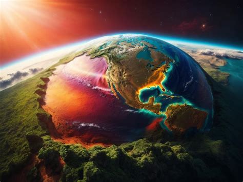 premium ai image 3d render of earth planet