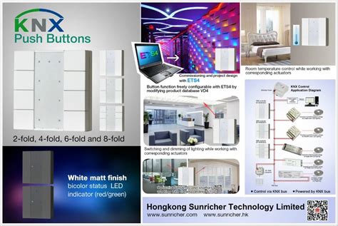 Sunricher KNX Push Switch Panel Efficient Control Solutions