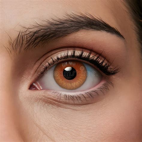 Smart Contact Lens With Biometric Retina Implants Symbolizing Iris Recognition Technology Stock