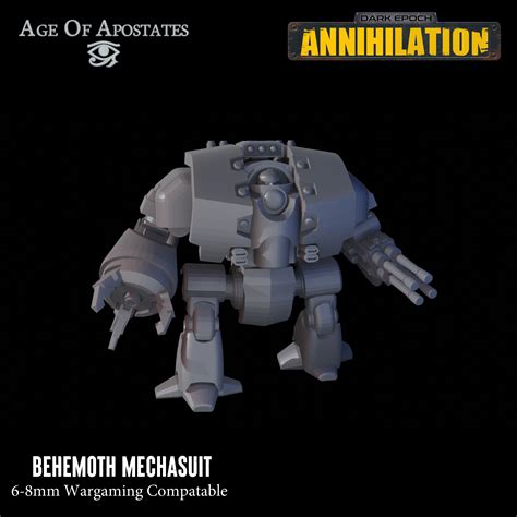 3d File Behemoth Mechasuit・model To Download And 3d Print・cults