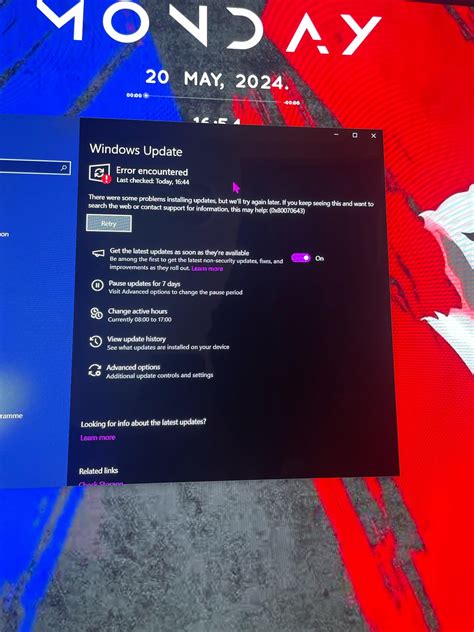 Update Failed Ive Tried Multiple Times Within Last Few Days And