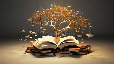 Book Tree Tree Of Knowledge Stock Illustration Illustration Of