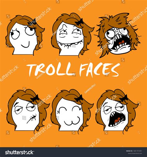 Female Troll Face Png