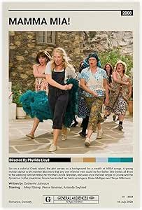 Jcanqu Mamma Mia Movie Poster Wall Art Room Decor Print Canvas Posters For Room