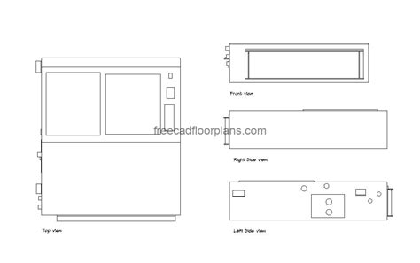 Concealed Split Ac Free Cad Drawings