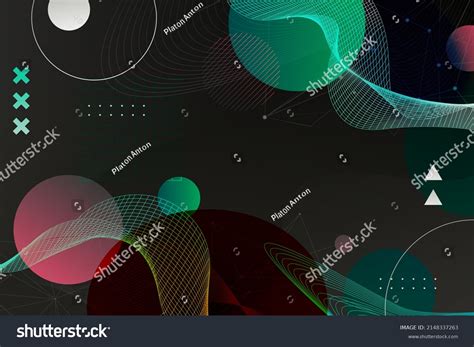 Wireframe Abstract Background Wireframe Science Backdrop Stock Vector