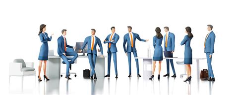 사무실에서 함께 일하고 프로젝트에서 협력하고 이야기하고 아이디어를 공유하는 성공적인 비즈니스 사람들 3d 렌더링 그림 It 지원에 대한 스톡 사진 및 기타 이미지 Istock