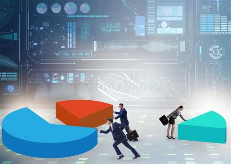 Business Analytics Concept With Pie Chart Stock Image Image Of