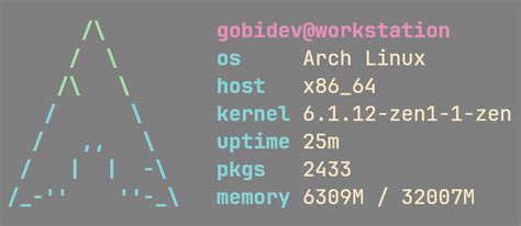 github gobidev pfetch rs a rewrite of the pfetch system information