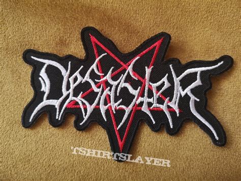 Desaster Logo Shaped Embroidered Patch Tshirtslayer Tshirt And Battlejacket Gallery